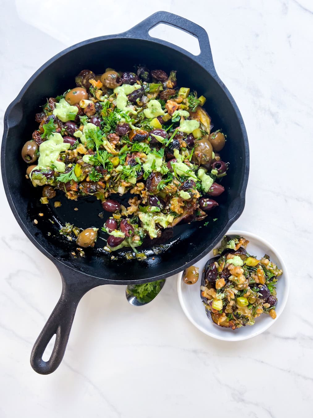 Persian Olives With Eggplant - Entirely Emmy