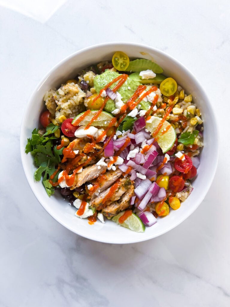 Cilantro Lime Chicken Roots Bowl - Entirely Emmy