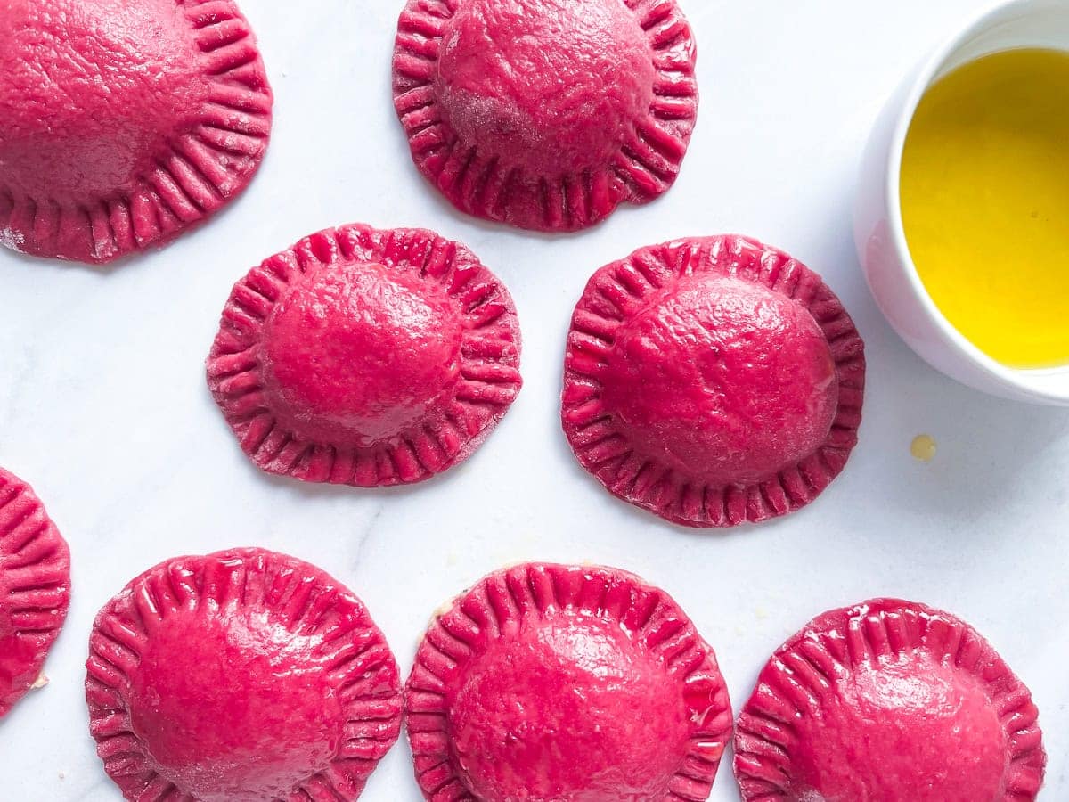 Healthy Beetroot Ravioli - Entirely Emmy