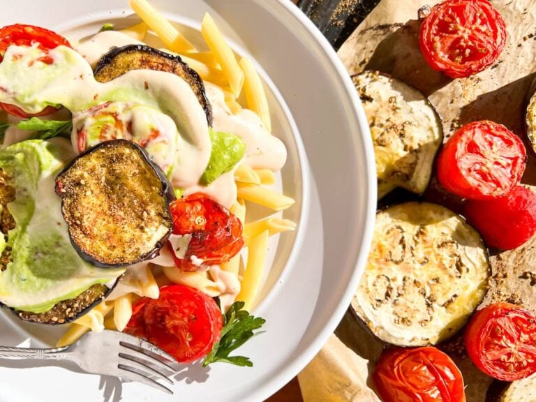 Baba Ganoush Pasta - Entirely Emmy