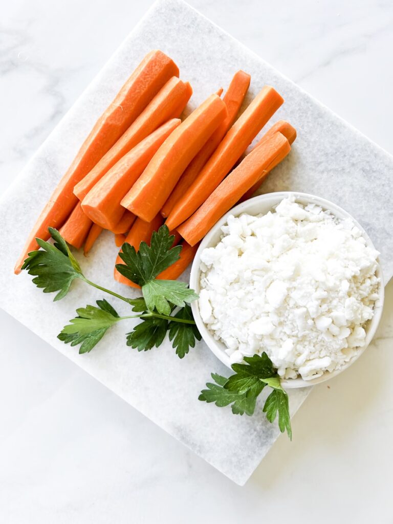 Roasted Carrots with Whipped Feta - Entirely Emmy